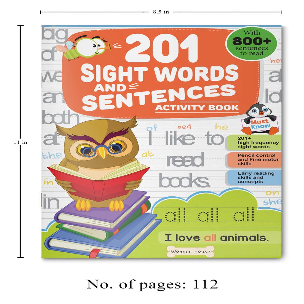 201 Sight Words And Sentence Activity Book — Toycra