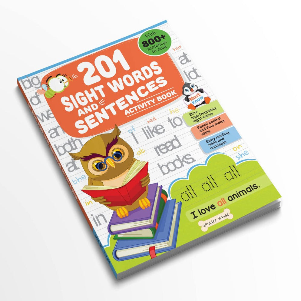 201 Sight Words And Sentence Activity Book — Toycra