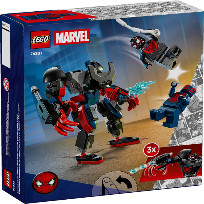 Lego 76337 Super Heroes Marvel Miles Morales Mech Vs. Spider-Man 2099 ...