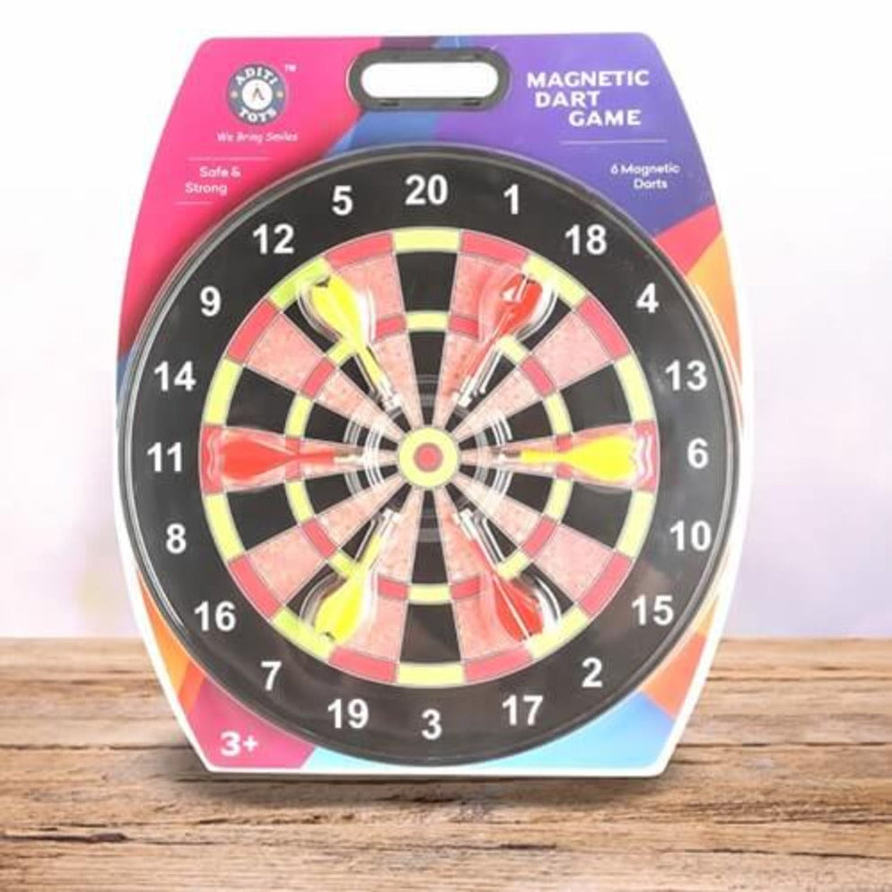 Aditi Toys Magnetic Dartboard with 6 Darts - Multi Color — Toycra