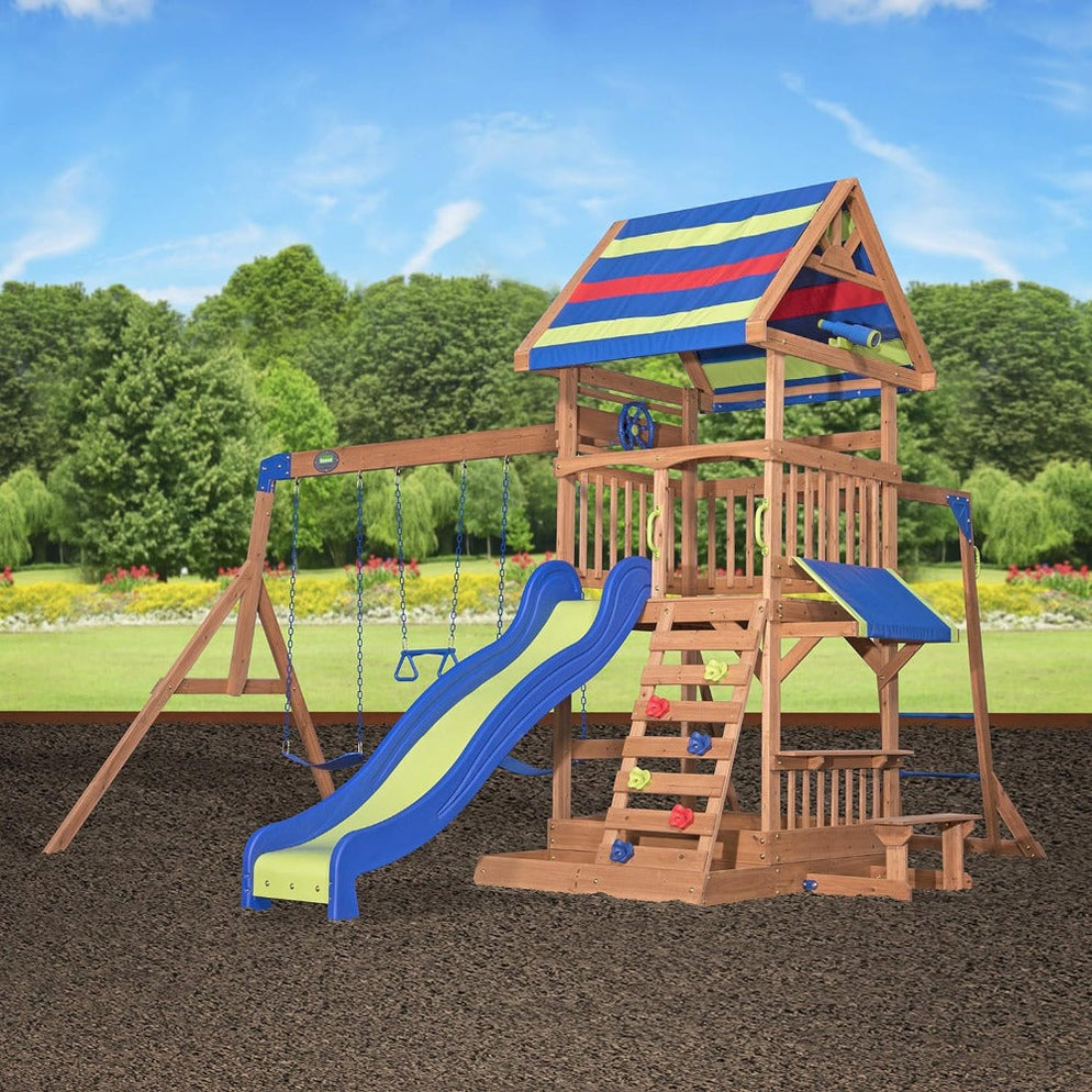 Backyard Discovery Northbrook Wooden Play Tower — Toycra