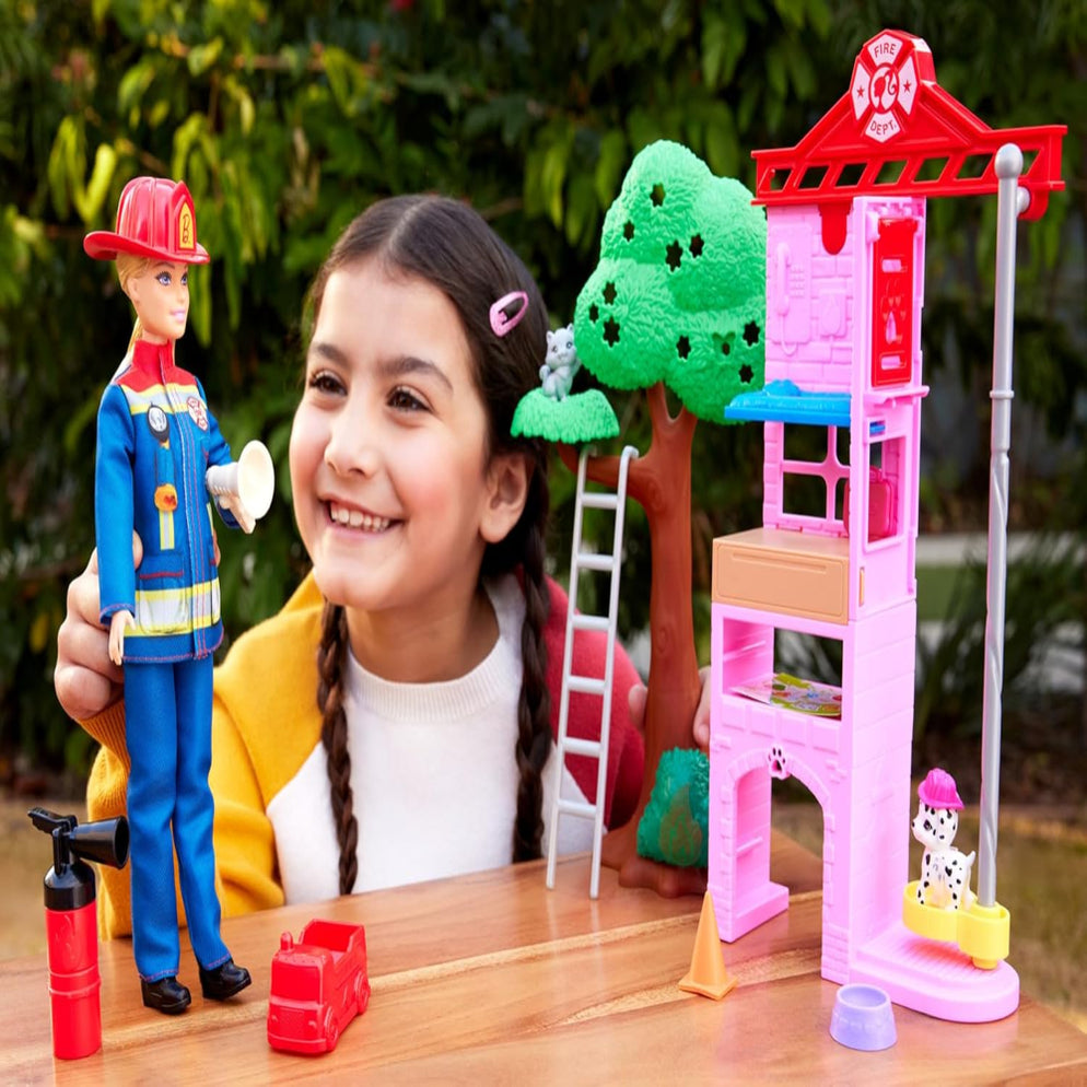 Barbie Careers Firefighter Doll & Playset — Toycra