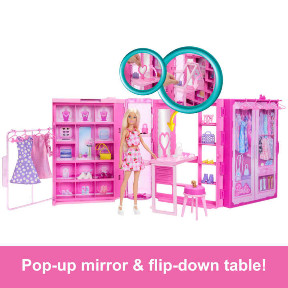 Barbie Dream Closet Doll, Playset And Accessories — Toycra