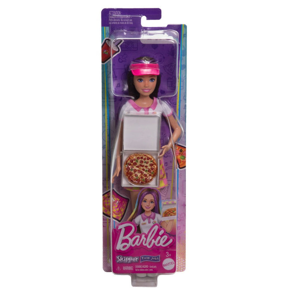 Barbie Skipper First Jobs, Pizzeria Waitress Doll With Accessories — Toycra