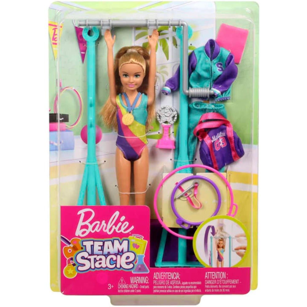 Barbie Team Stacie Doll And Gymnastics Playset — Toycra