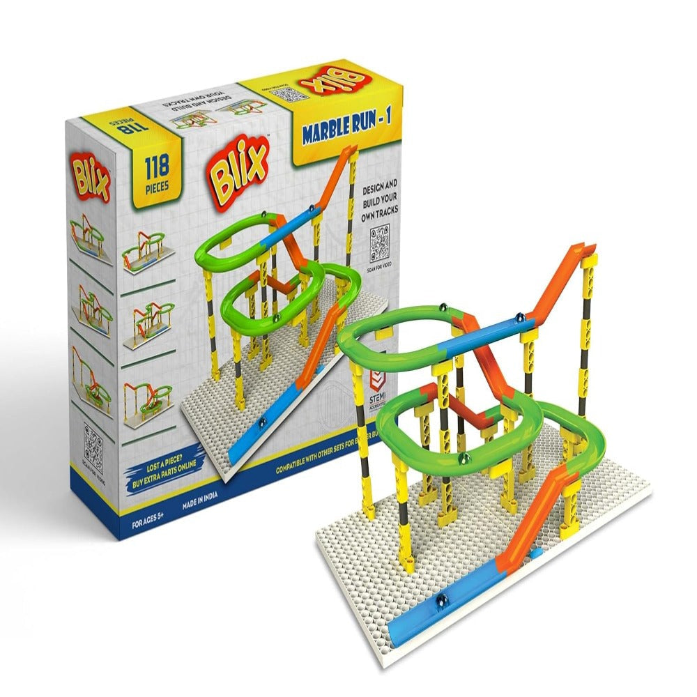 Blix Marble Run Plastic Marble Tracks For Kids — Toycra