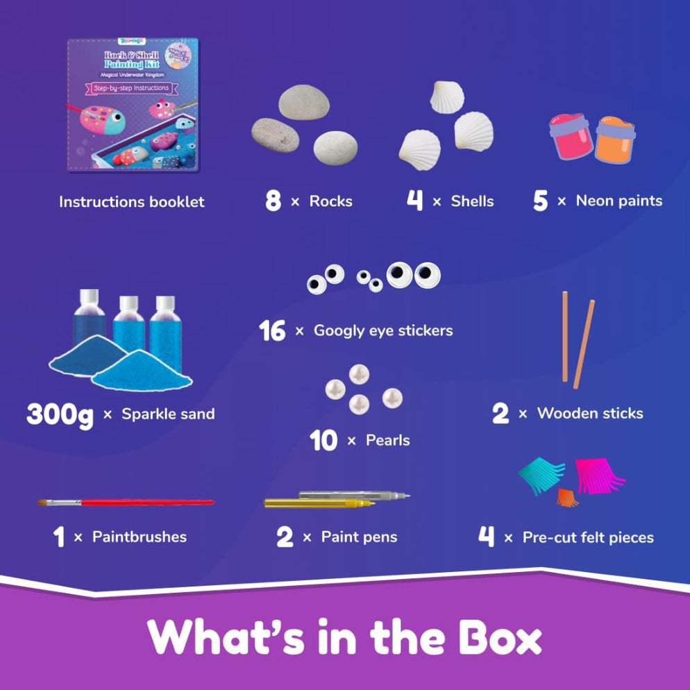 Bloomingo Rock & Shell Painting Kit - Magical Underwater — Toycra
