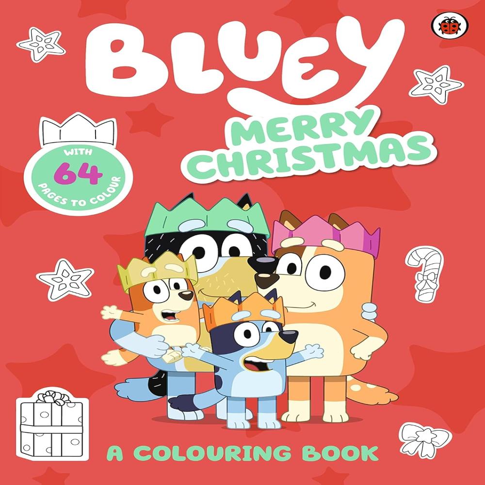 Bluey Merry Christmas Colouring Book — Toycra
