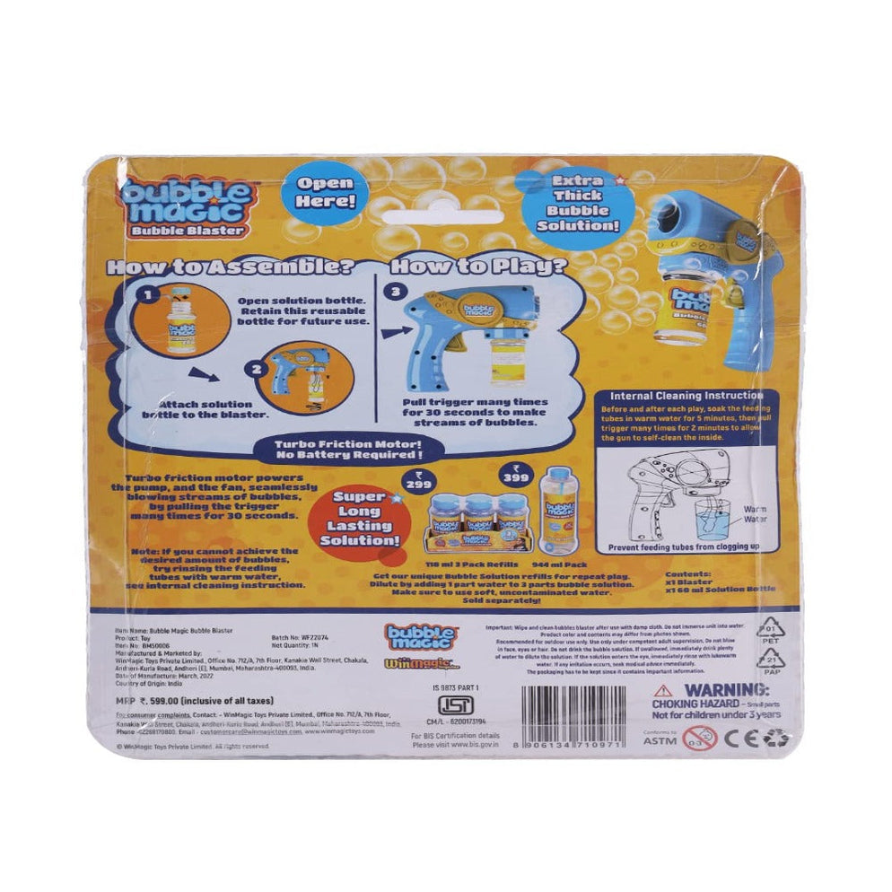 Bubble Magic Turbo Powered Bubble Blaster — Toycra