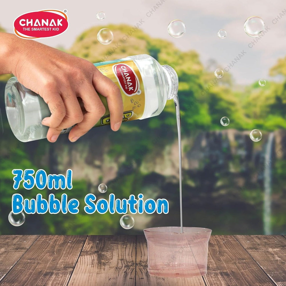 Chanak Bubble Liquid Solution Bottle - 750 ml — Toycra