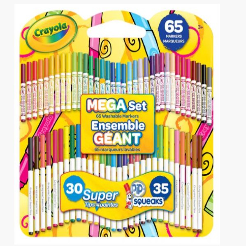 Crayola 65 Washable Markers Mega Set — Toycra