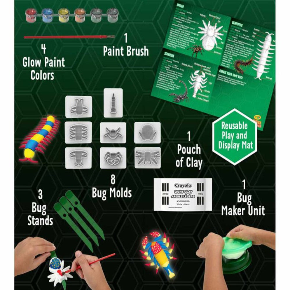 Crayola Critter Creator Glow in the Dark Bug Fossil Kit — Toycra
