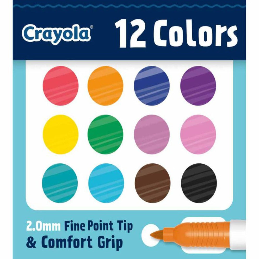 Crayola Doodle & Draw Fine Point Doodle Marker, 12 count — Toycra