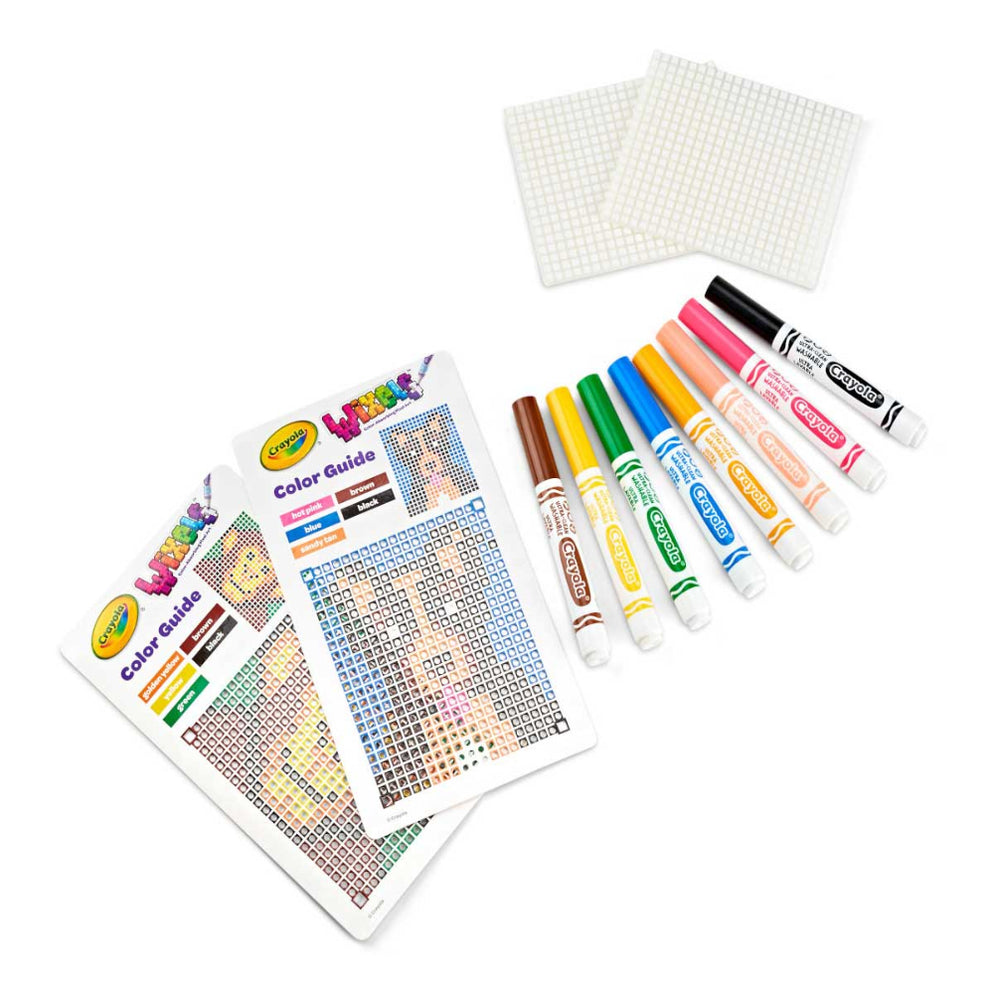Crayola Wixels Animals Activity Kit, Pixel Art Coloring Set — Toycra