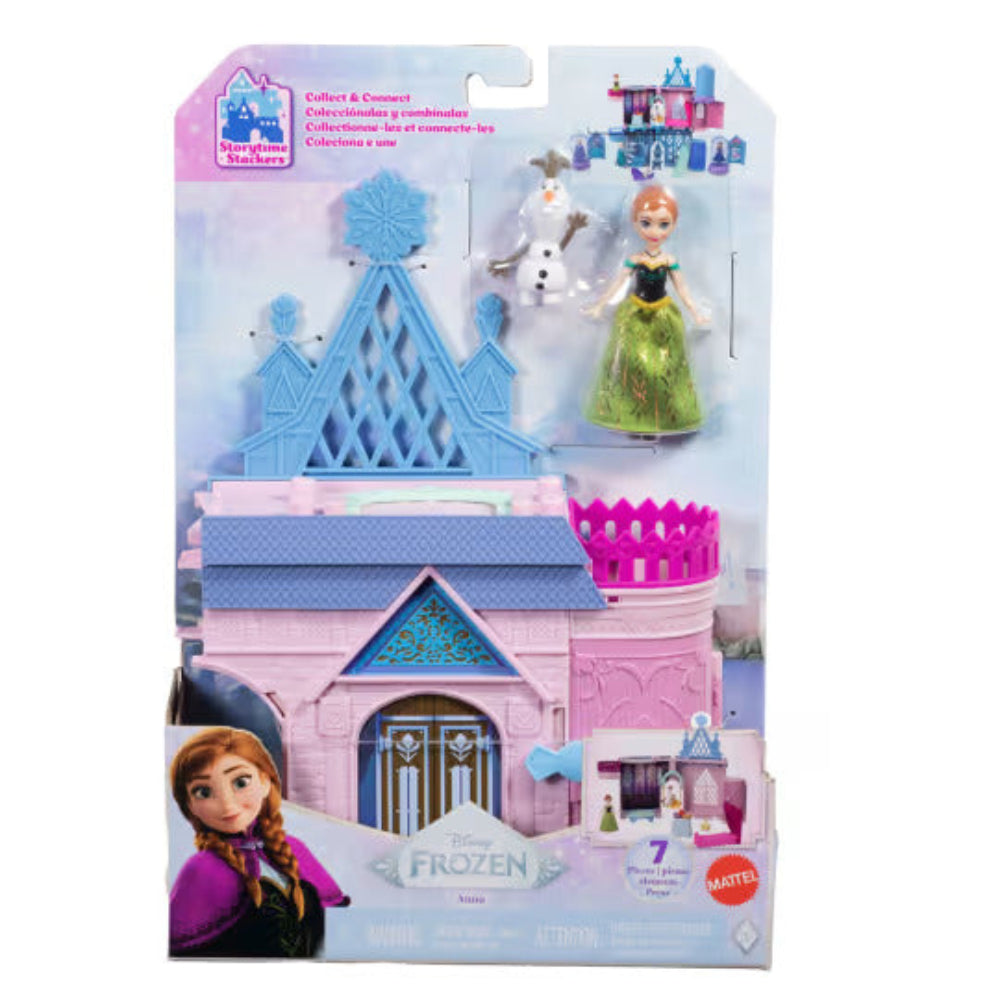 Disney Frozen Storytime Stackers Playset, Anna's Arendelle Castle Doll ...