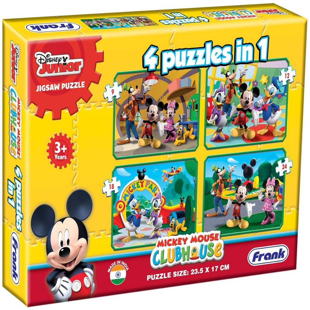 Frank Disney Mickey Mouse Clubhouse - A Set of 4 Jigsaw Puzzle — Toycra