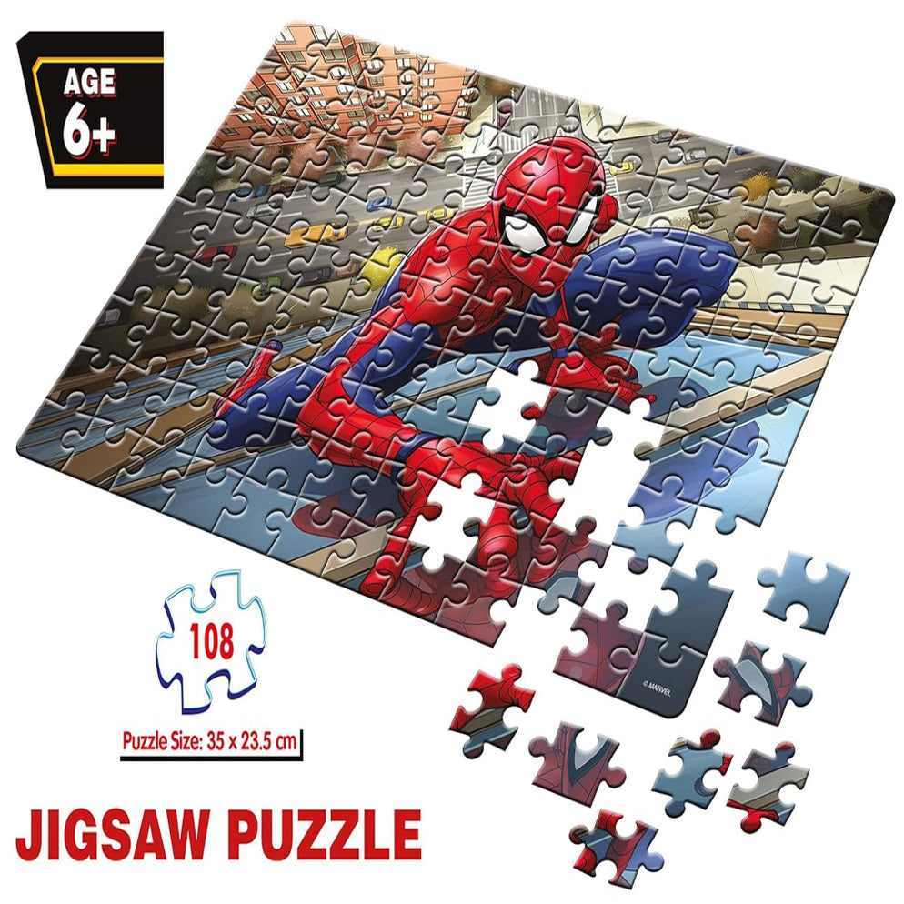 Frank Marvel Spider-Man Jigsaw Puzzle (108 Pieces) — Toycra