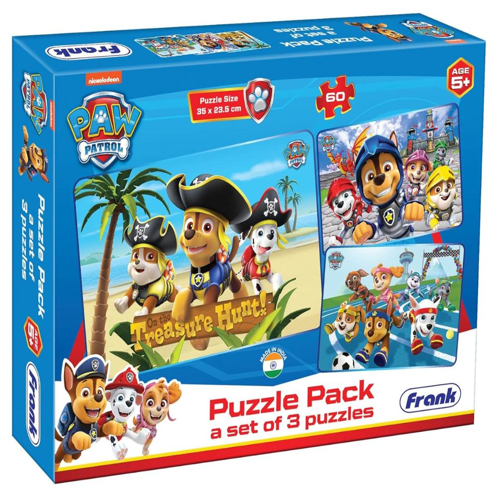 Frank Paw Patrol (60 pieces) 3 in 1 Jigsaw Puzzle — Toycra