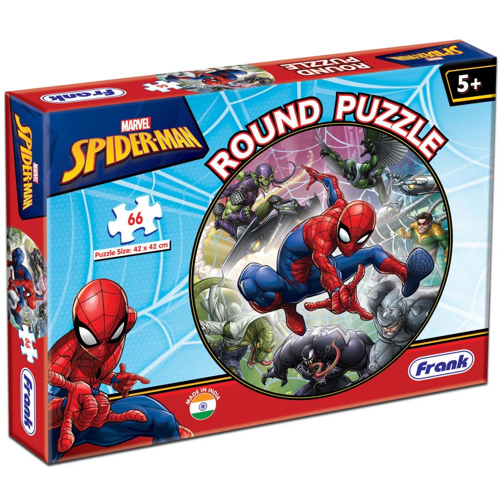 Frank Spiderman Round Puzzle - (66 Pieces) — Toycra