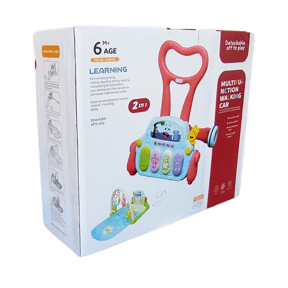 FunFlight 2 in 1 Baby Gym Plus Walker - Square — Toycra