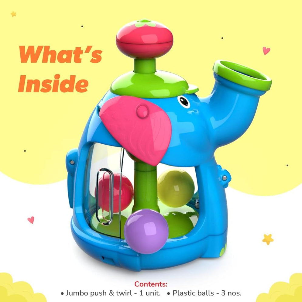 Funskool Giggles Jumbo Push & Twirl - Push and Spin Toy — Toycra