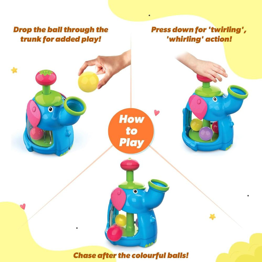 Funskool Giggles Jumbo Push & Twirl - Push and Spin Toy — Toycra