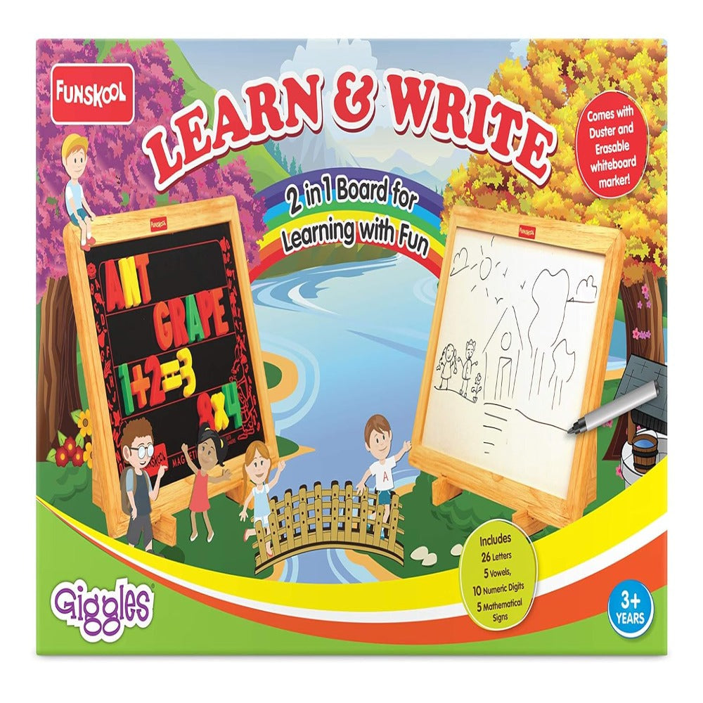 Funskool Giggles Learn and Write 2 in 1 Board — Toycra