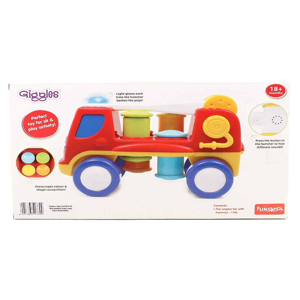 Funskool Giggles Peg Basher Fire Engine — Toycra