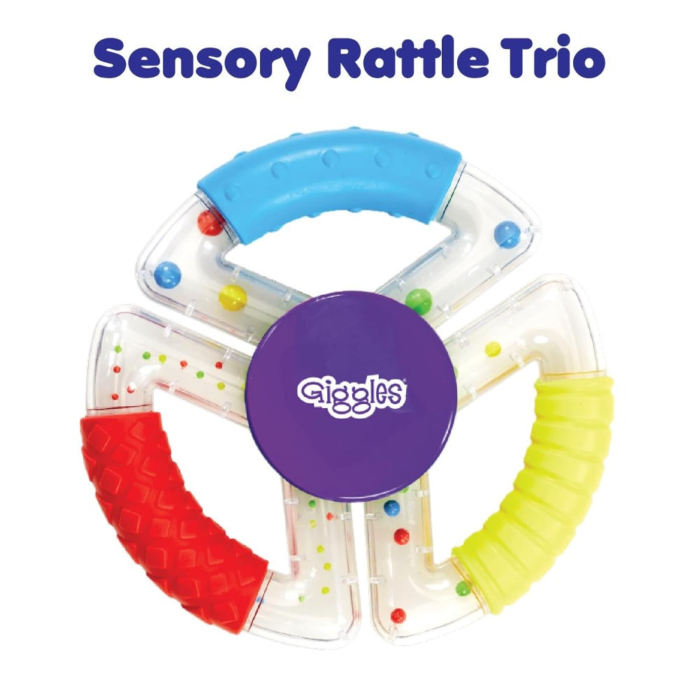 Funskool Giggles Sensory Rattle Trio — Toycra