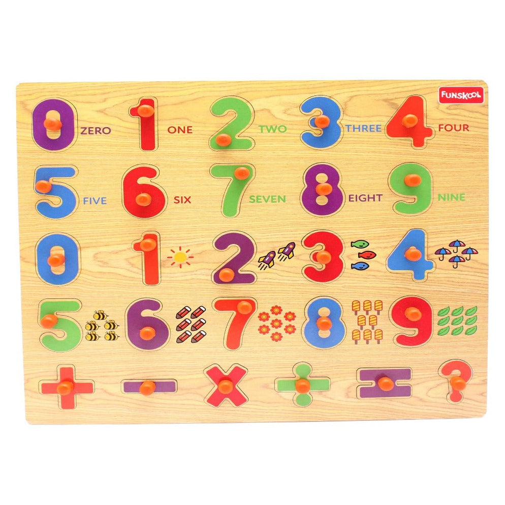 Funskool Number Wooden Puzzle — Toycra