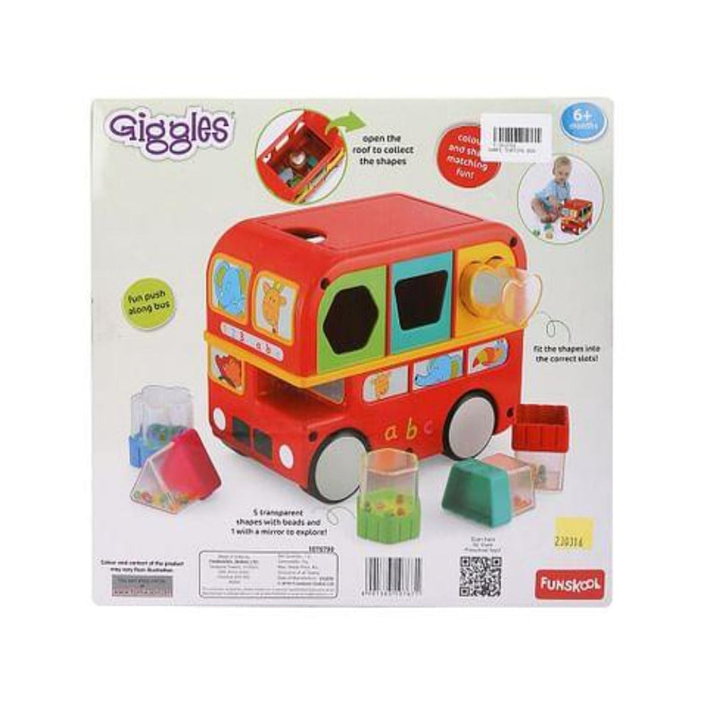 Giggles Shape Sorting Bus — Toycra