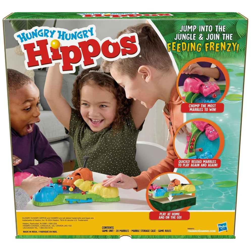 Hasbro Hungry Hungry Hippos Board Game for Preschoolers — Toycra