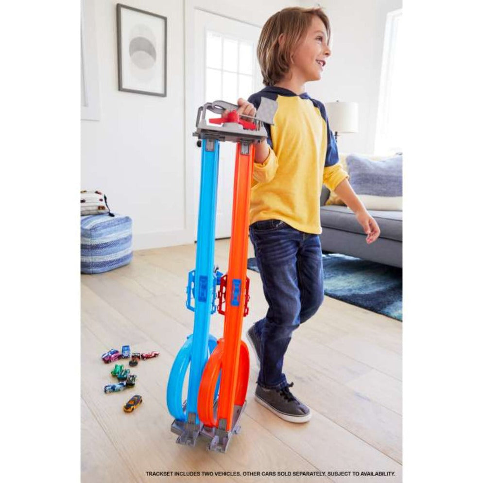 Hot Wheels Double Loop Dash Track Set — Toycra