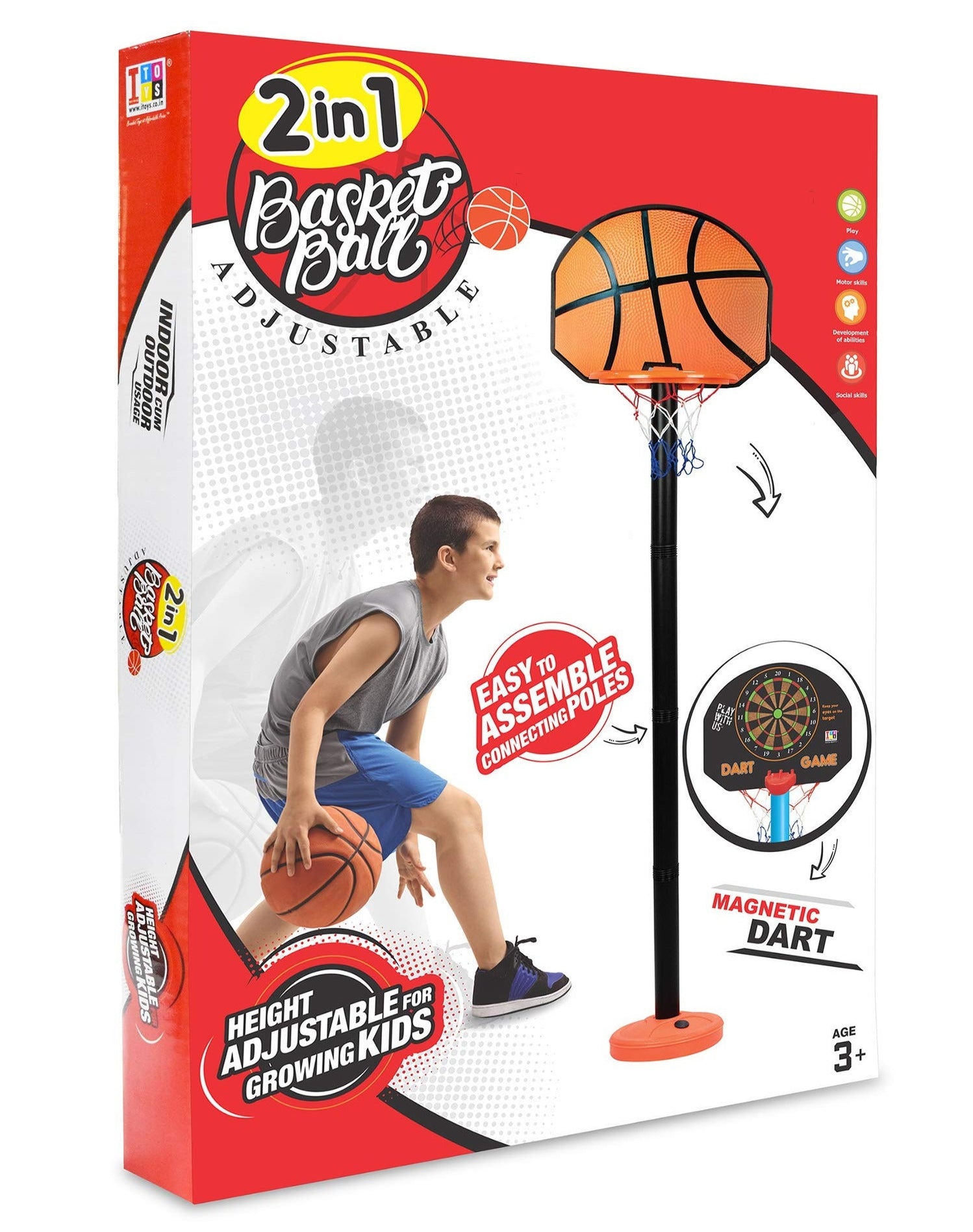 Itoys 2 in 1 Shooting Champ Basket Ball — Toycra