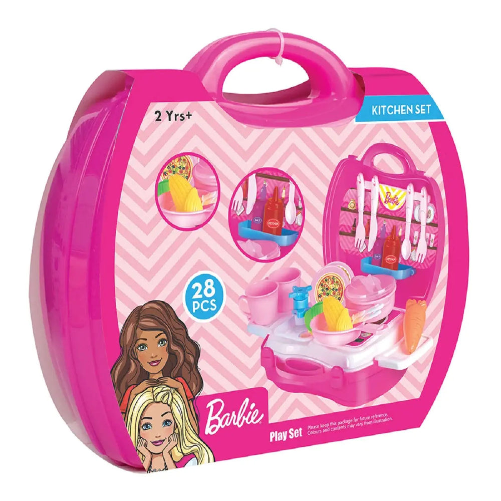 Itoys Suitcase Kitchen Set Barbie - Multi colour — Toycra