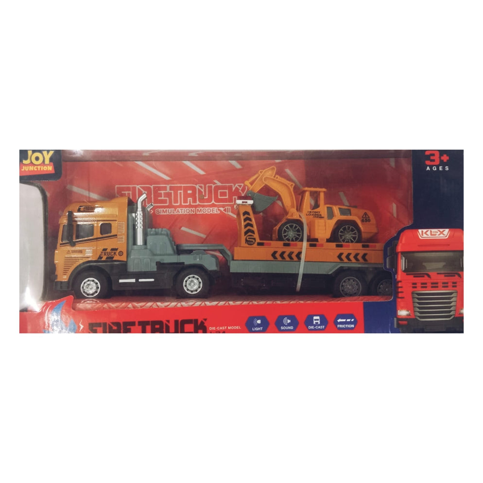 Joy Junction 1:24 Scale Metal Construction Toy - Trailer Truck — Toycra
