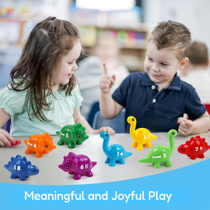 JurassiCount-Montessori Dinosaur Number Matching Set (20 pcs) — Toycra