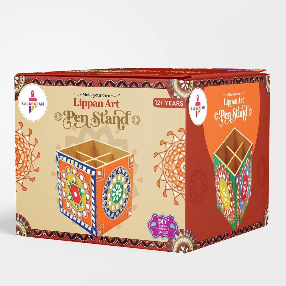 Kalakaram Make Your Own Lippan Art Pen Stand DIY Kit — Toycra