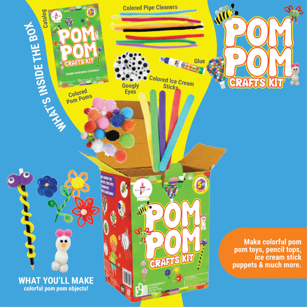 Kalakaram Mini Pom Pom Craft Kit — Toycra