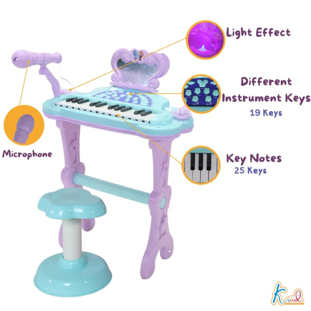 Kriiddaank Frozen Themed Little Pianist Keyboard — Toycra