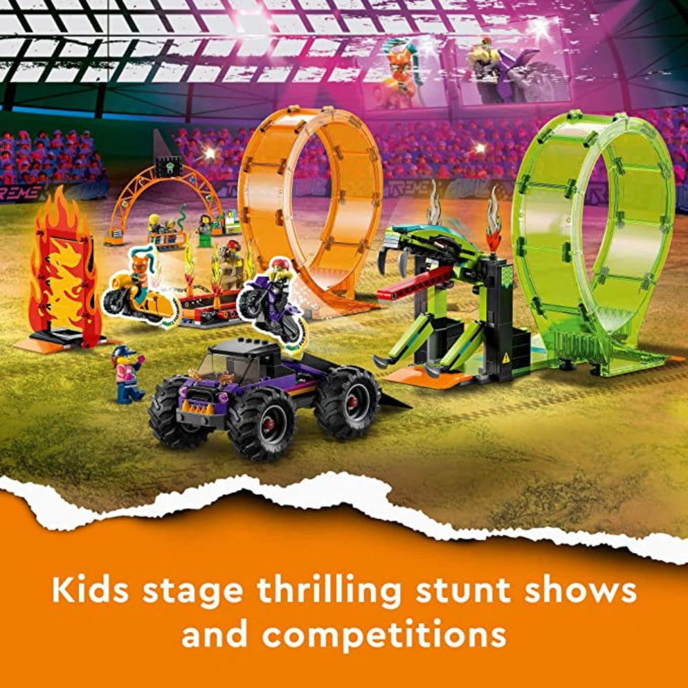 LEGO City 60339 Double Loop Stunt Arena — Toycra
