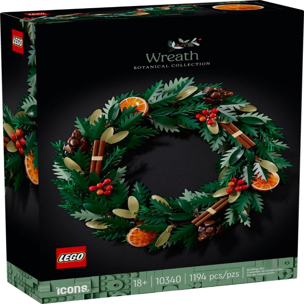 Lego 10340 Icons Wreath (1194 Pieces) — Toycra