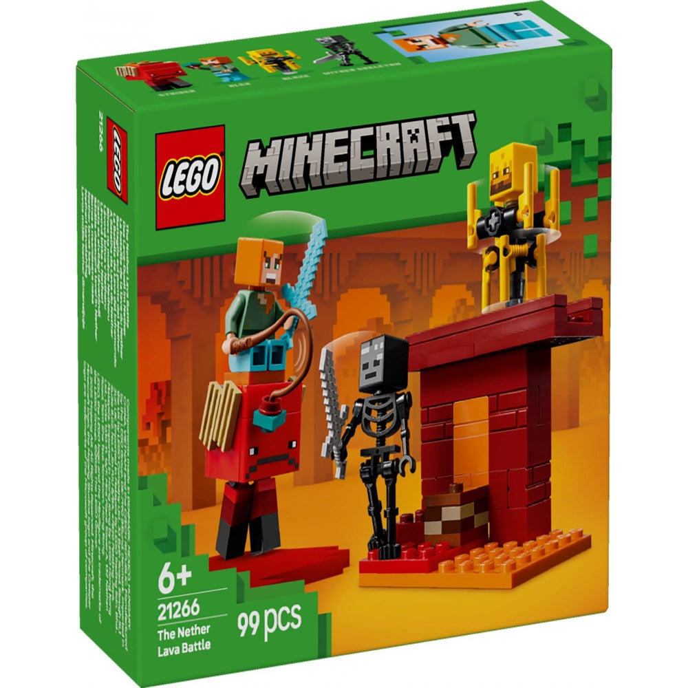 Lego 21266 Minecraft The Nether Lava Battle (99 Pieces) | Buy Online ...