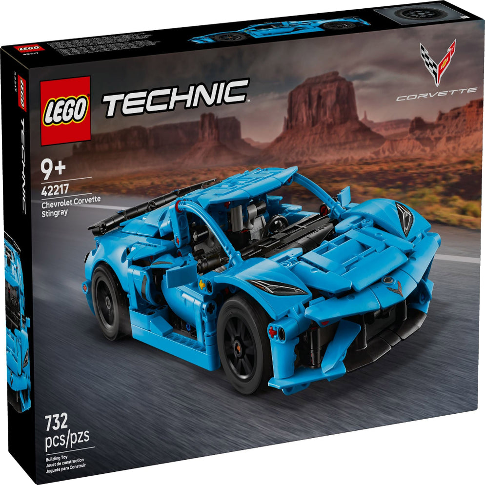 Lego 42217 Technic Chevrolet Corvette Stingray Blue (732 Pieces) — Toycra