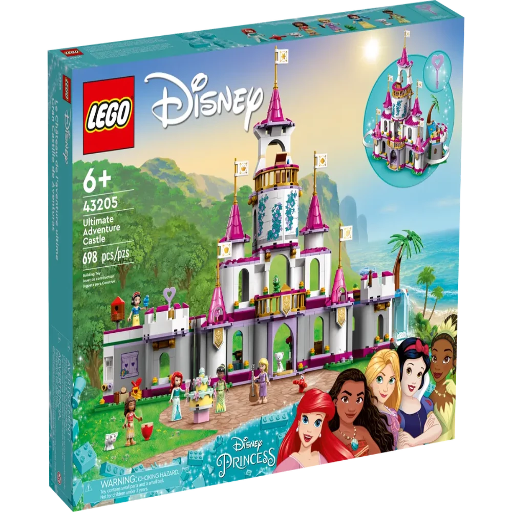 Lego 43205 Disney Princess Ultimate Adventure Castle (698 Pieces ...