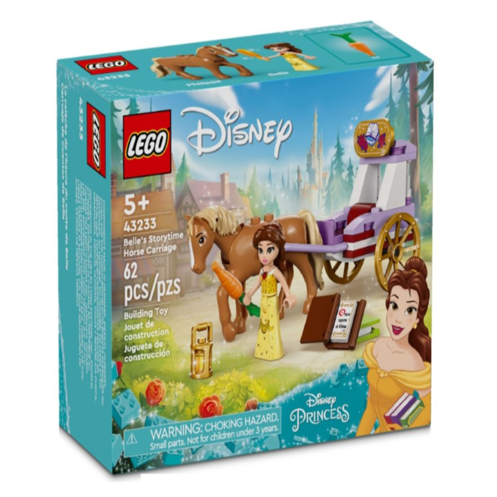Lego 43233 Disney Princess Belle's Storytime Horse Carriage (62 Pieces ...