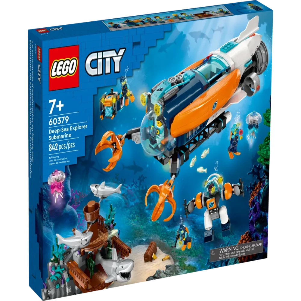 Lego 60379 City Deep-Sea Explorer Submarine (842 Pieces) — Toycra