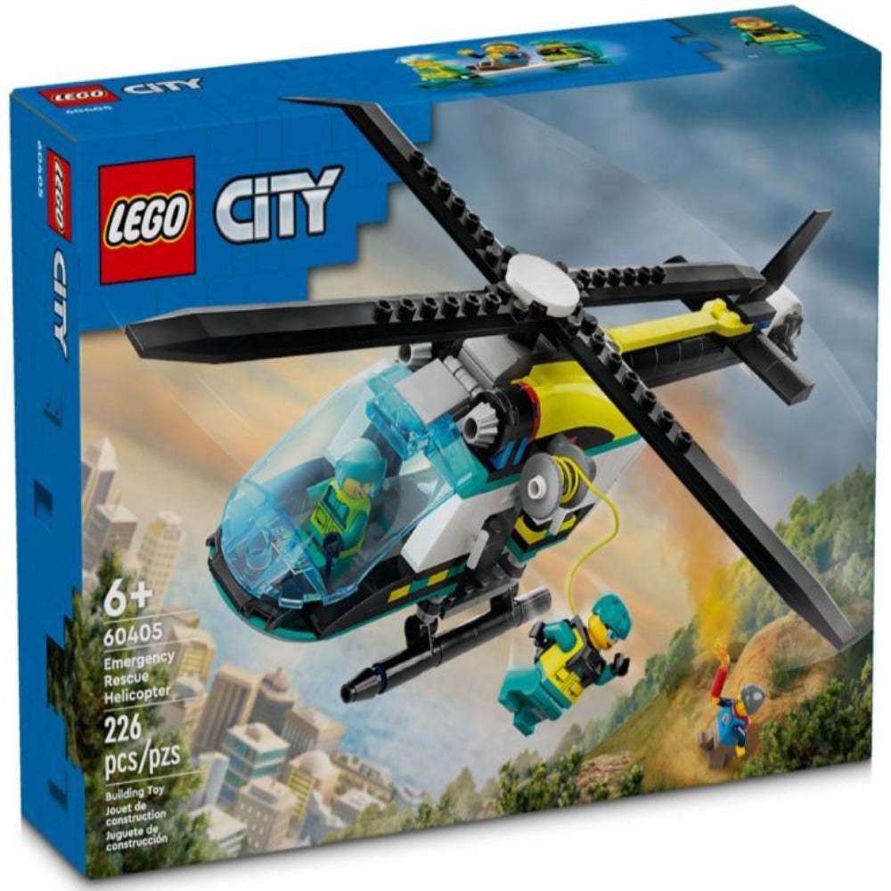 Lego 60405 City Emergency Rescue Helicopter (226 Pieces) — Toycra