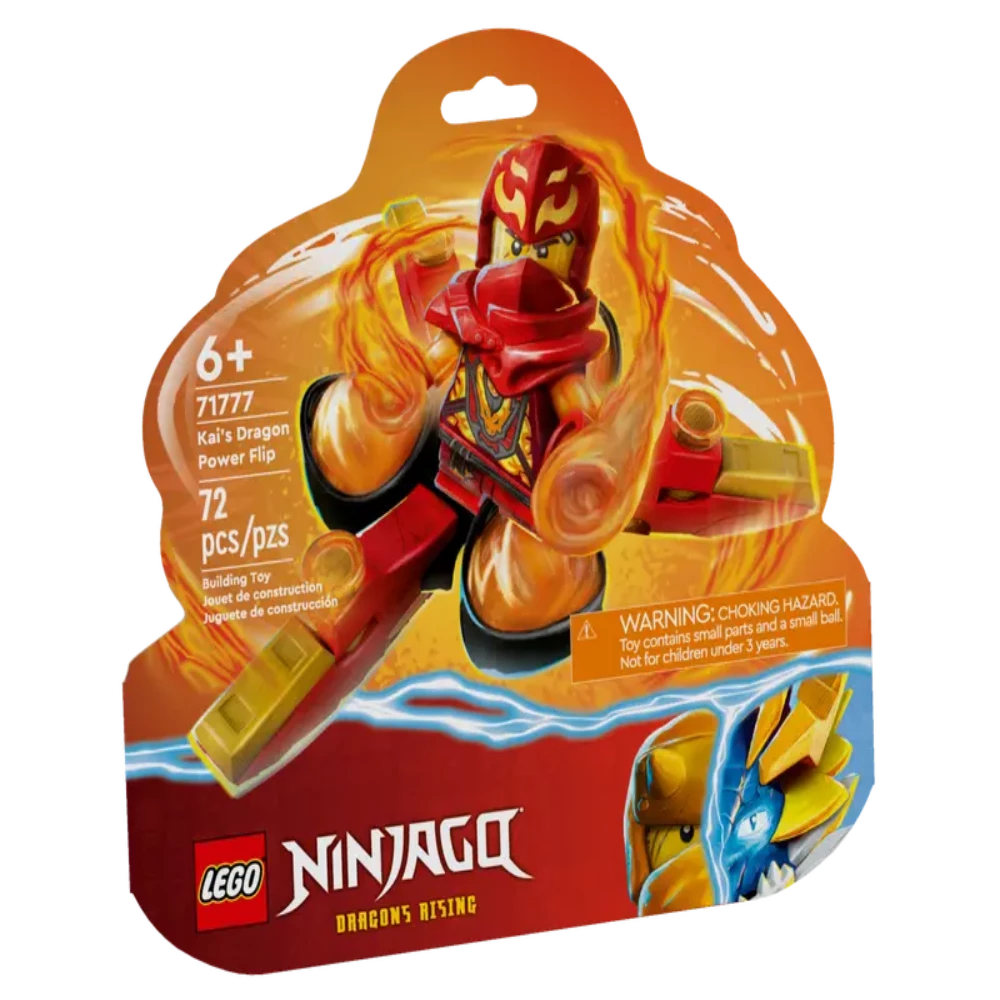 Lego 71777 NINJAGO Kai's Dragon Power Spinjitzu Flip -72 Pieces — Toycra