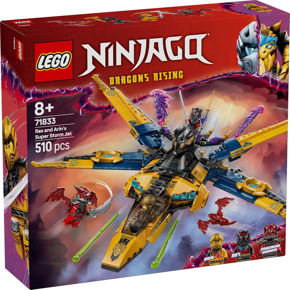 Lego 71833 NINJAGO Ras and Arin's Super Storm Jet ( 510 Pieces) — Toycra